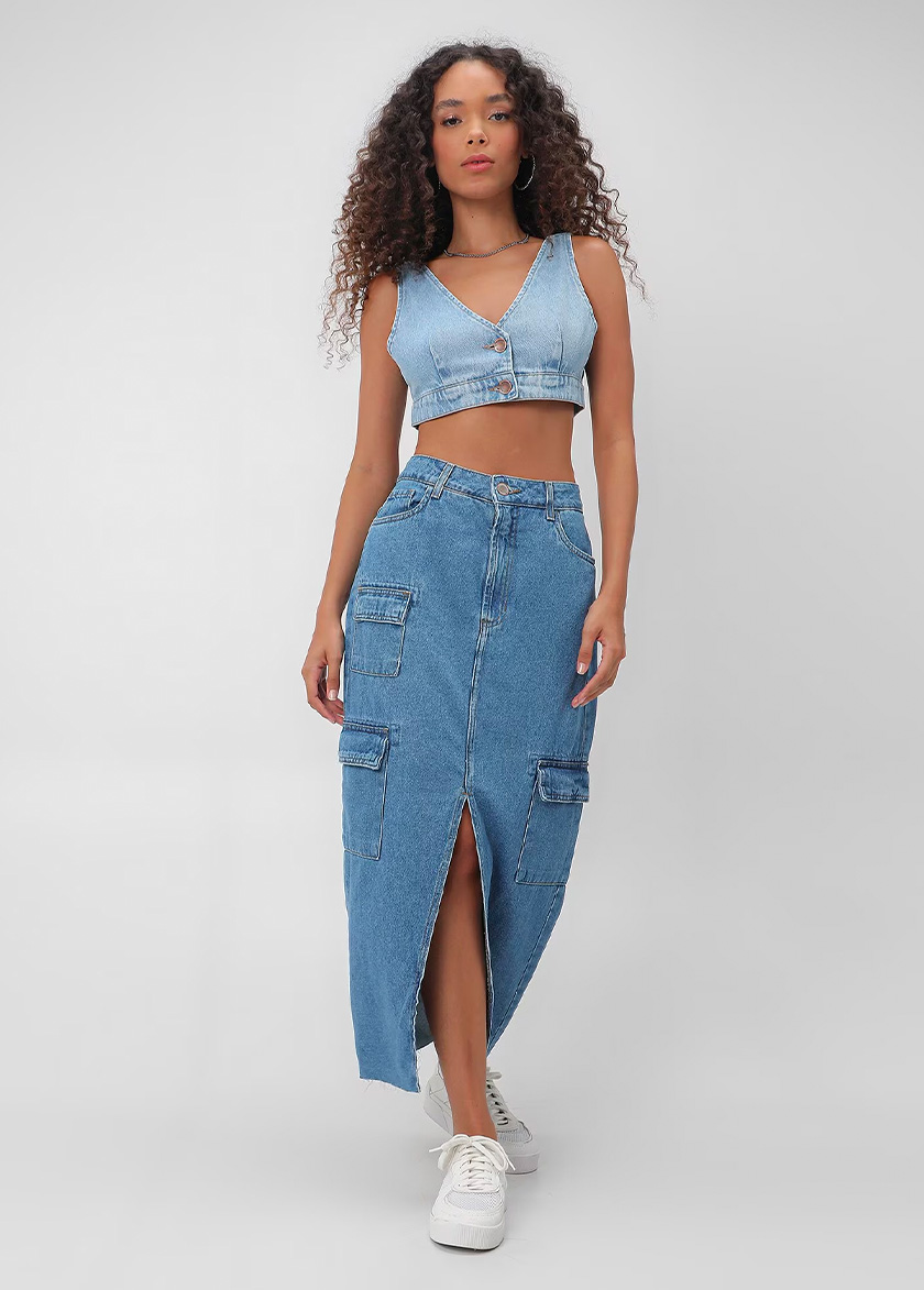 Seis ideias para combinar sua saia reta | Blog Riachuelo